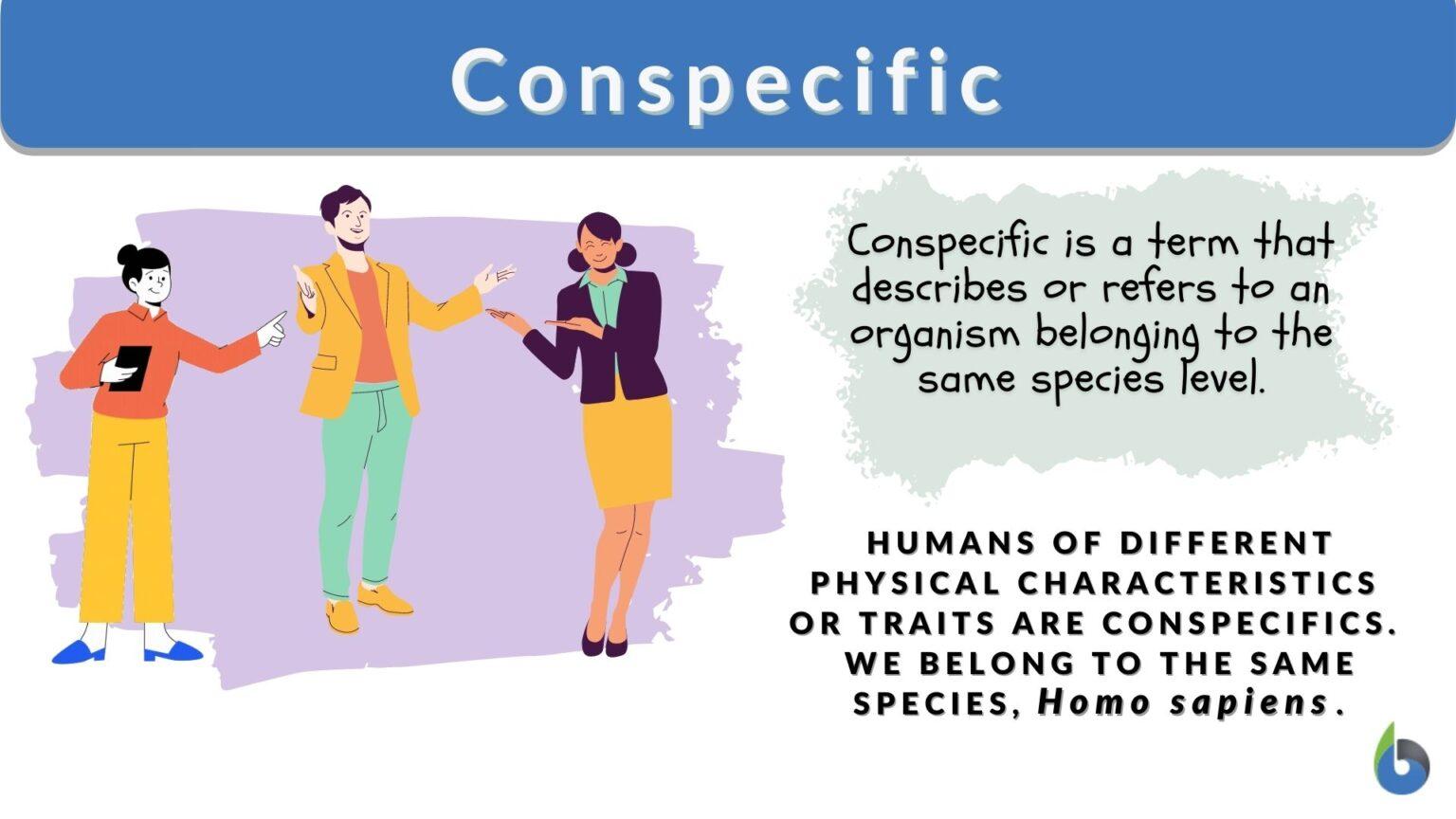 Conspecific - Definition and Examples - Biology Online Dictionary