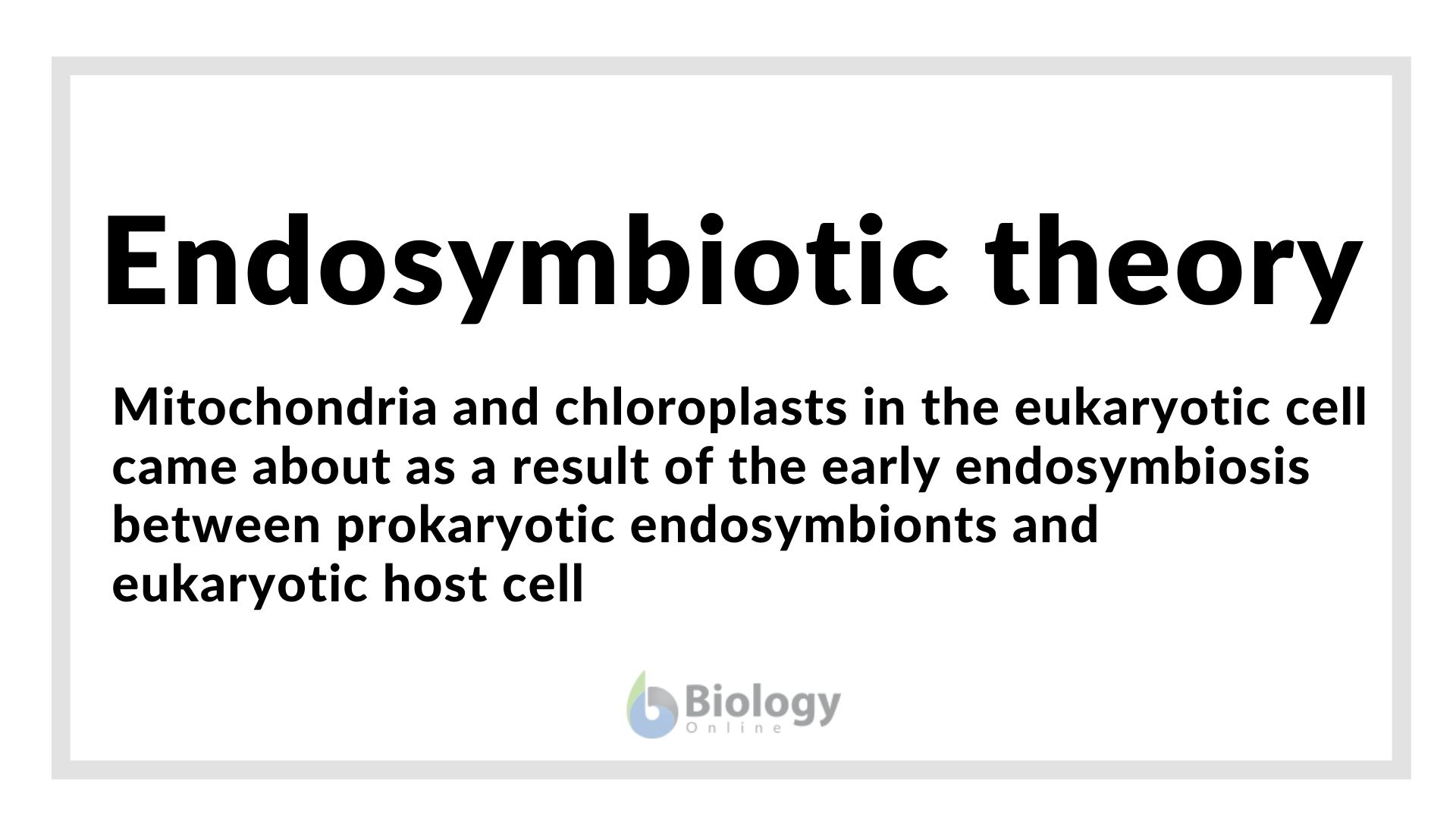 Endosymbiotic Theory Definition And Examples Biology Online Dictionary Endosymbiotic Theory Definition And Examples Biology Online Dictionary