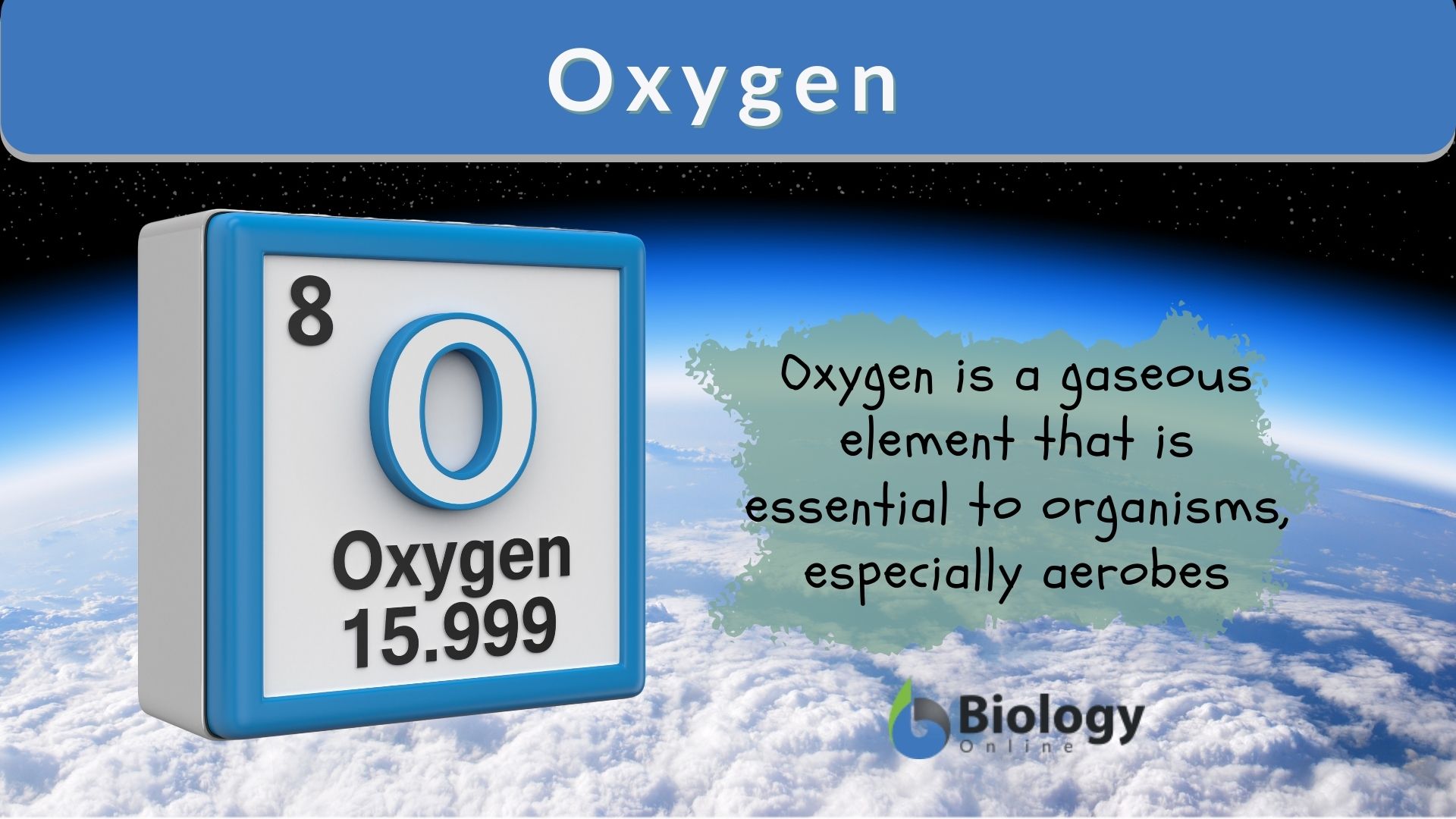 Oxygen Definition And Examples Biology Online Dictionary