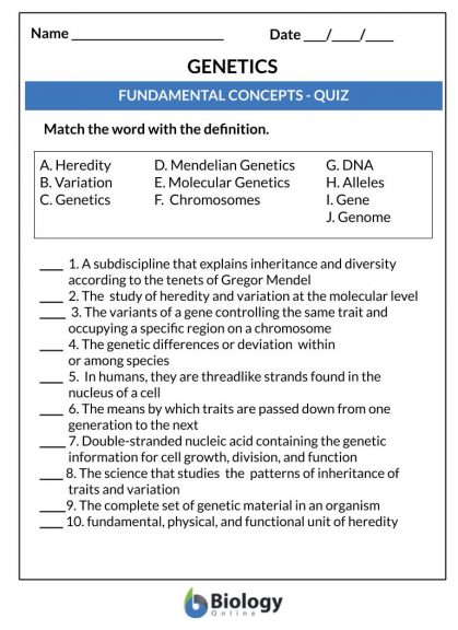 Genetics Definition and Examples - Biology Online Dictionary