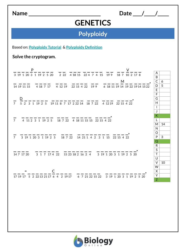Polyploidy Definition and Examples - Biology Online Dictionary